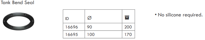16696 90mm Storm Water Tank Overflow Seal